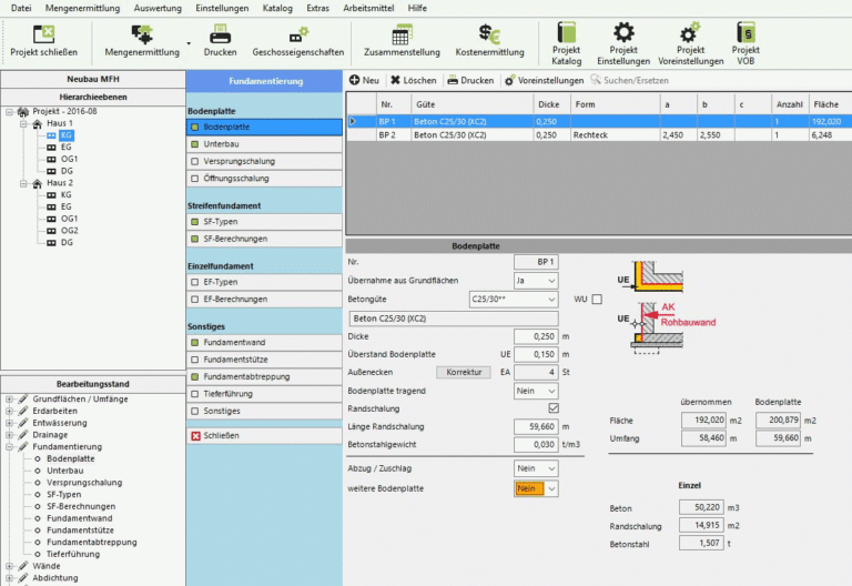 HasenbeinPlus - Die Software zur einfachen Mengenermittlung